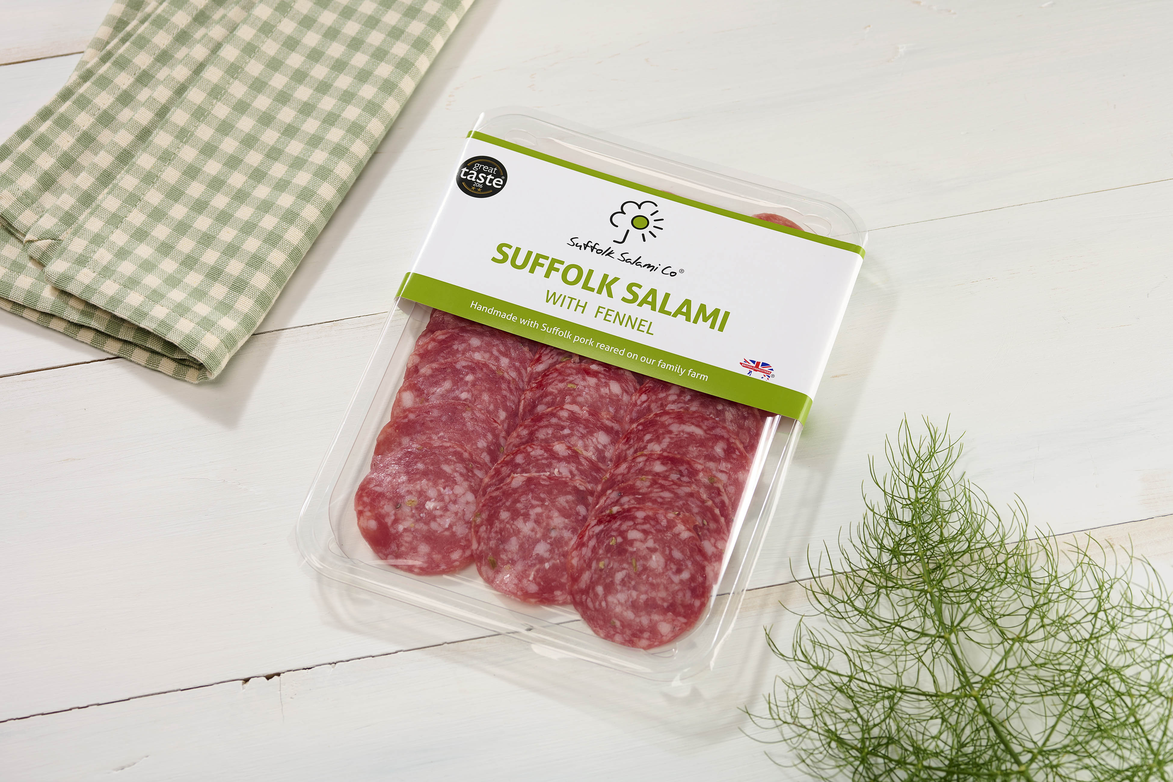 Sliced Fennel Salami 90g – Suffolk Salami